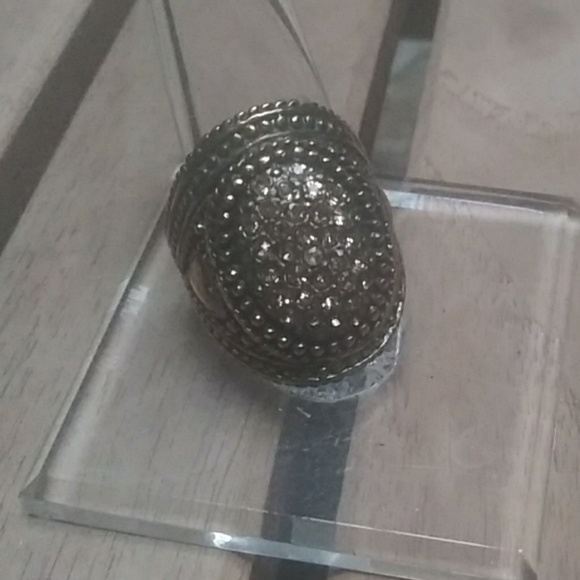 Jewelry | Paved White Crystal Ring | Poshmark